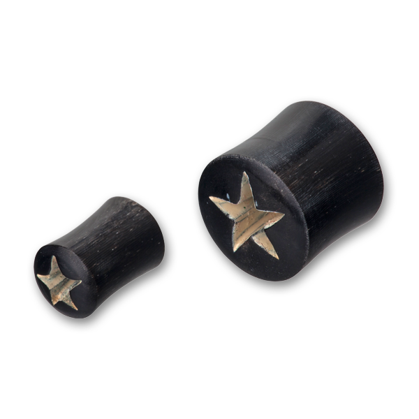 Hollow Star Horn Plug - Tektik Tattoo & Piercing